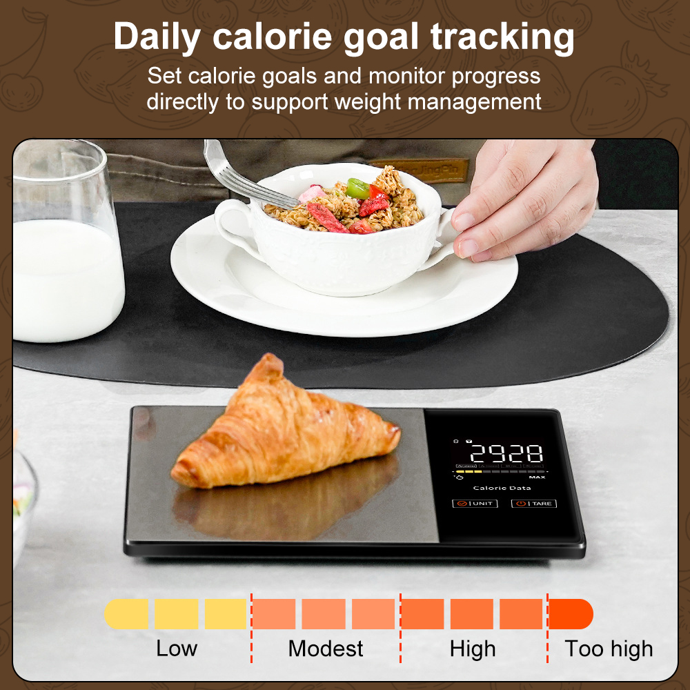 INSMART New Bluetooth Kitchen Scale with 5 Unit Electronic Scale Can Be ...