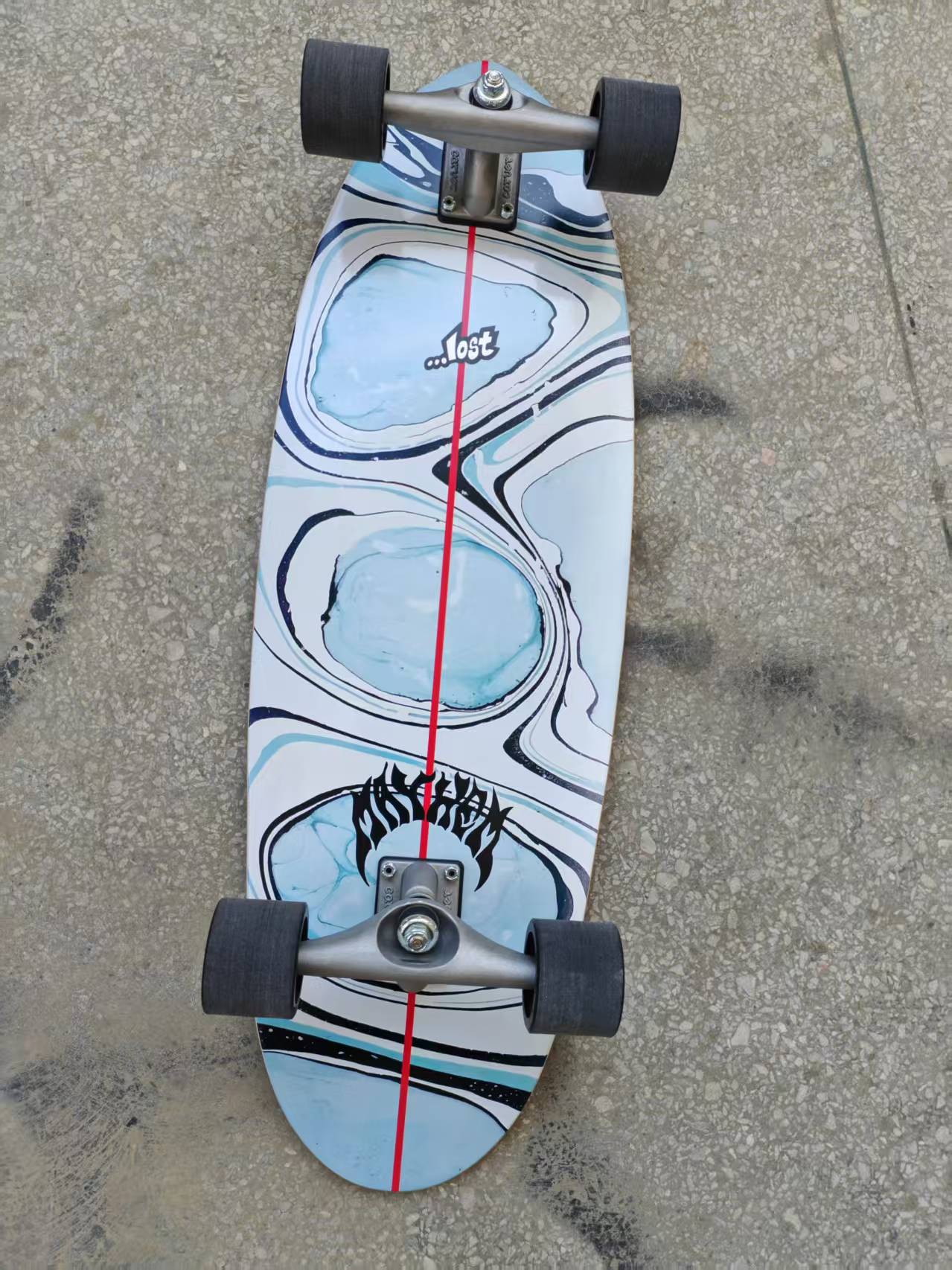 carver deck surf skateboard deck with griptape not full set diy ...