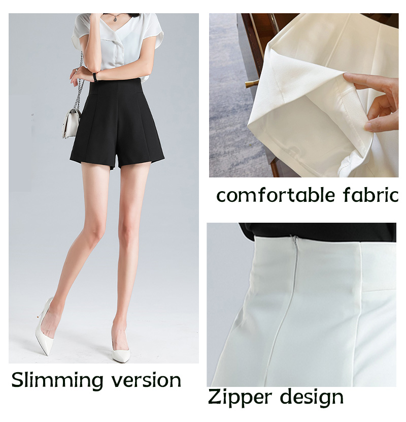 Lady High Waist Shorts Plus Size Casual Trouser Shorts Casual Suit ...