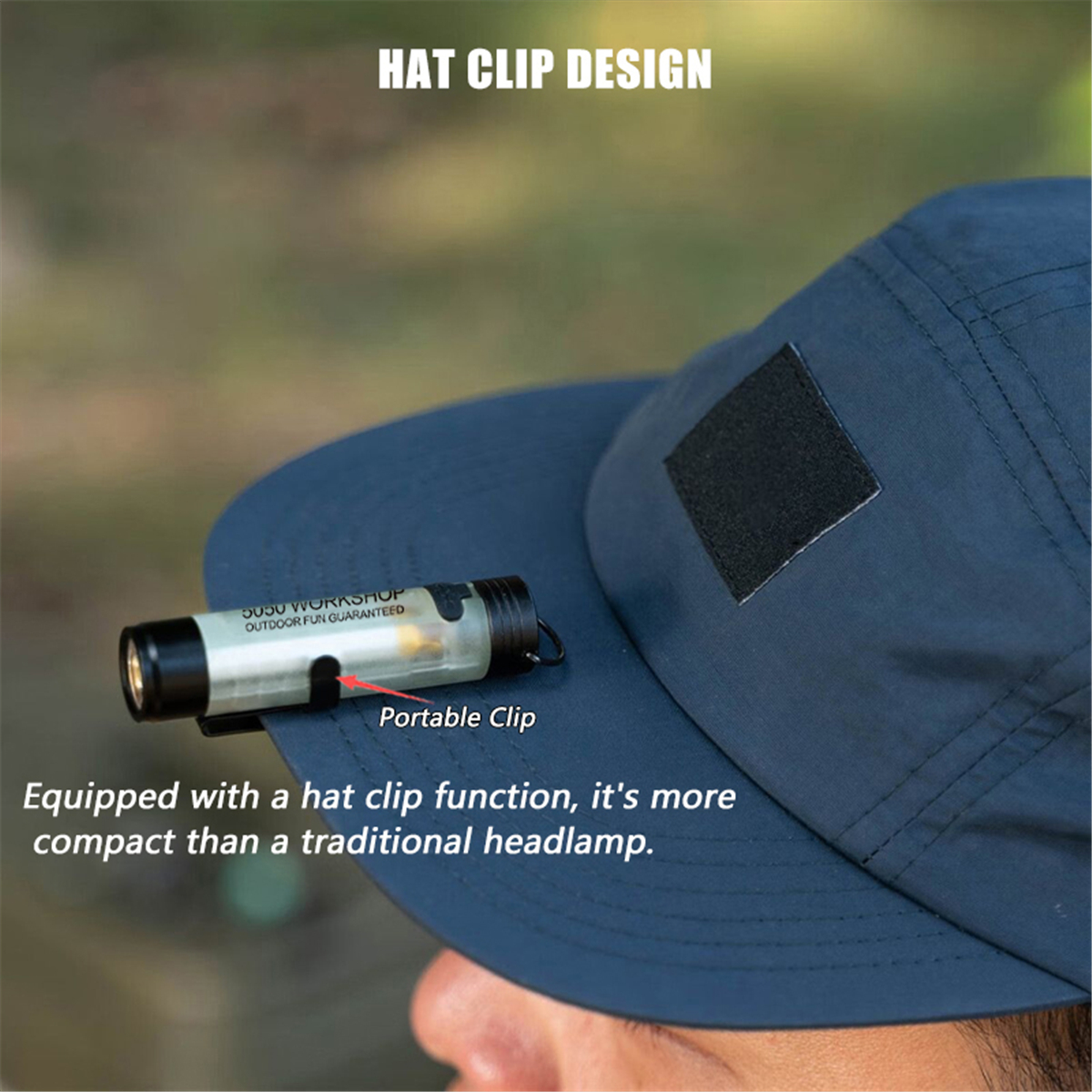 Pocket Mini Flashlight Strong Light Long Endurance Key Clip Portable ...