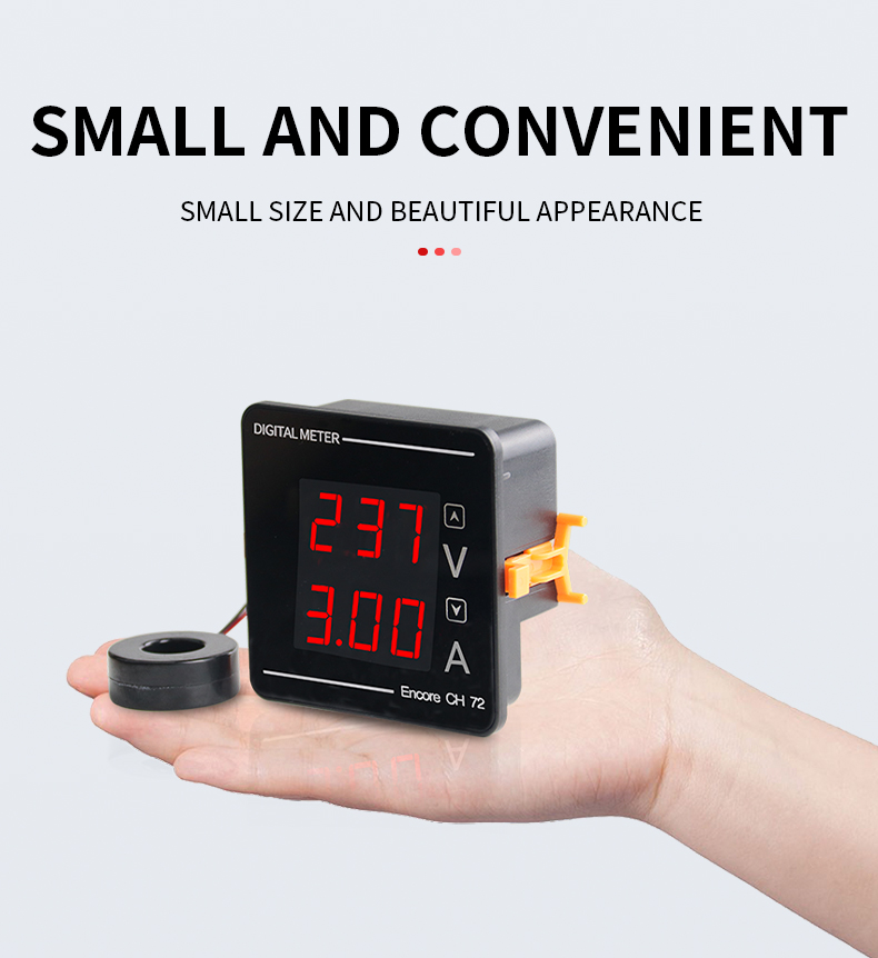 AC50-500V 0-120A Digital Display Voltage And Current Dual Vol Meter ...