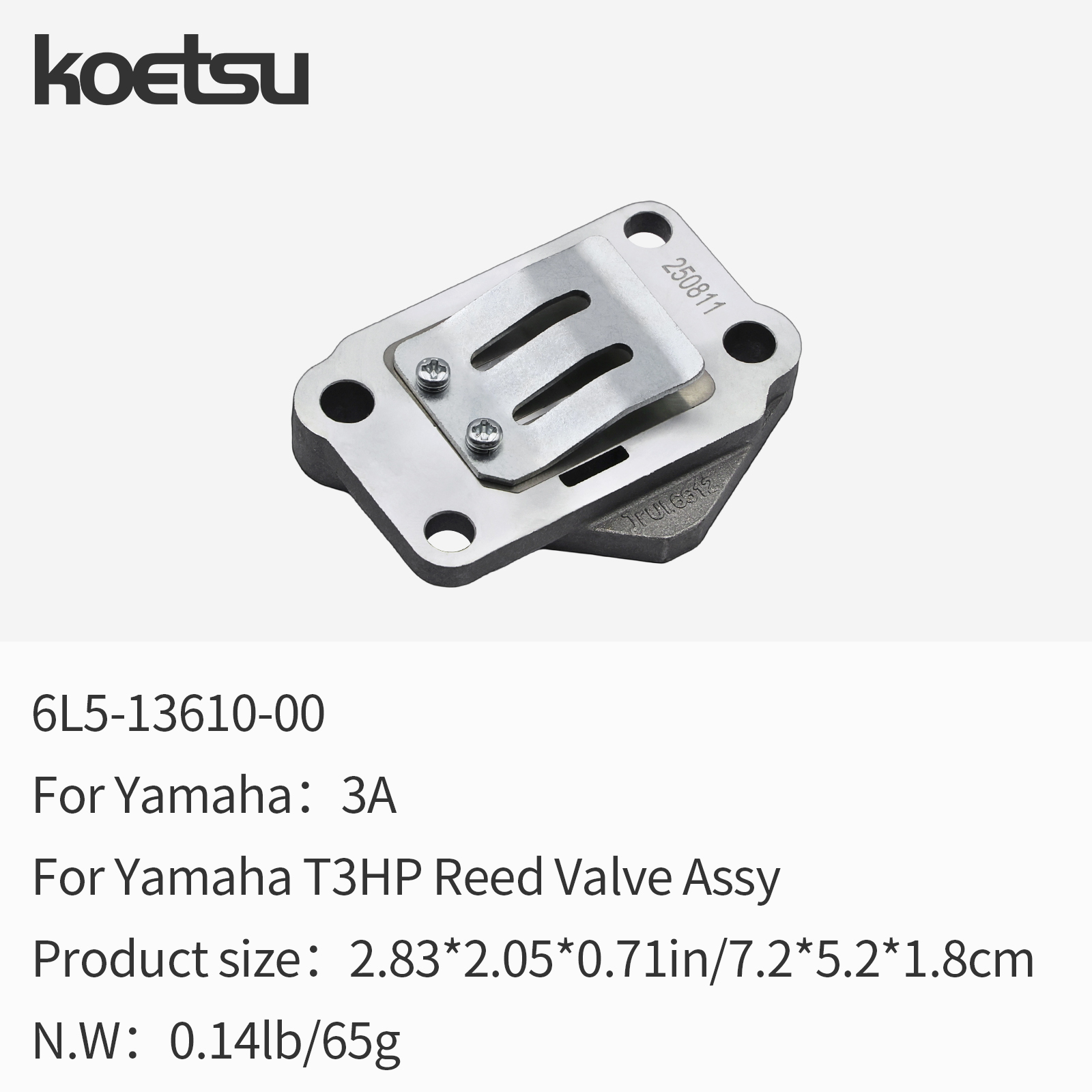 KOETSU Reed Valve Assembly for Yamaha Outboard Boat Engine Parts Kit 2 ...