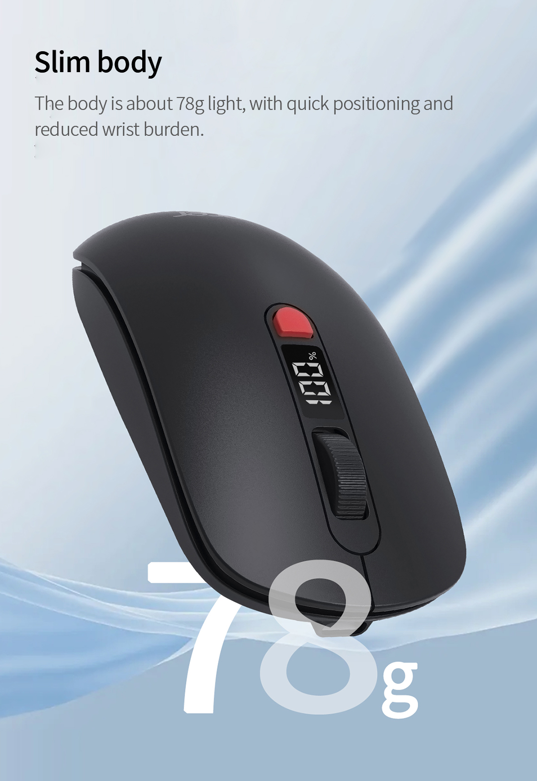Acer OMR060 Wireless Mouse 2.4GHz & Bluetooth Connections Digital ...
