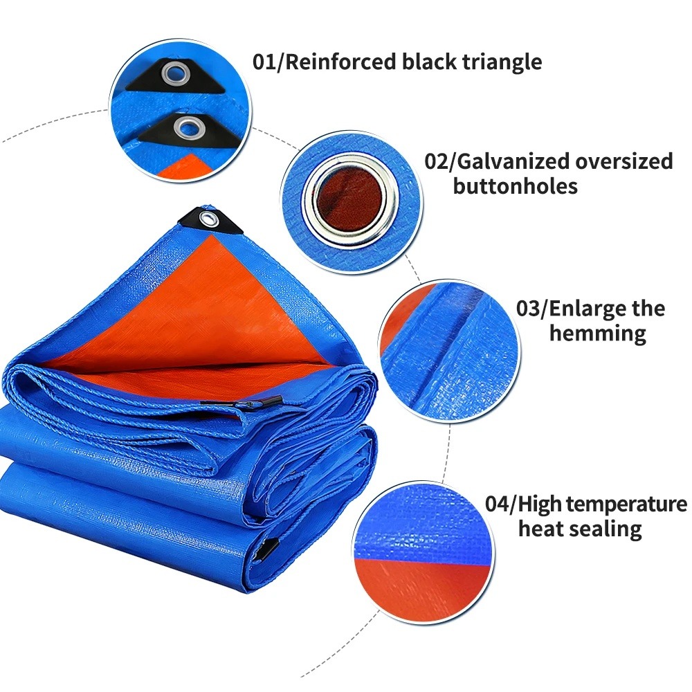 BUY 1 TAKE 1 Cover Blue Sack Trapal Tolda Waterproof Blue Orange Lona ...