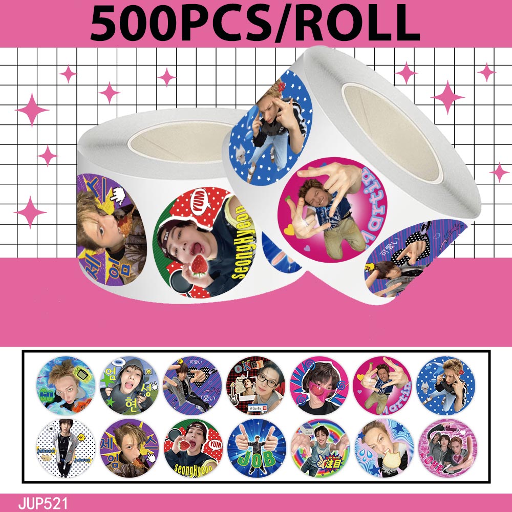 500pcs NEW Korean K-pop Idol Boy Group Cortis Roll Sticker Decorative ...