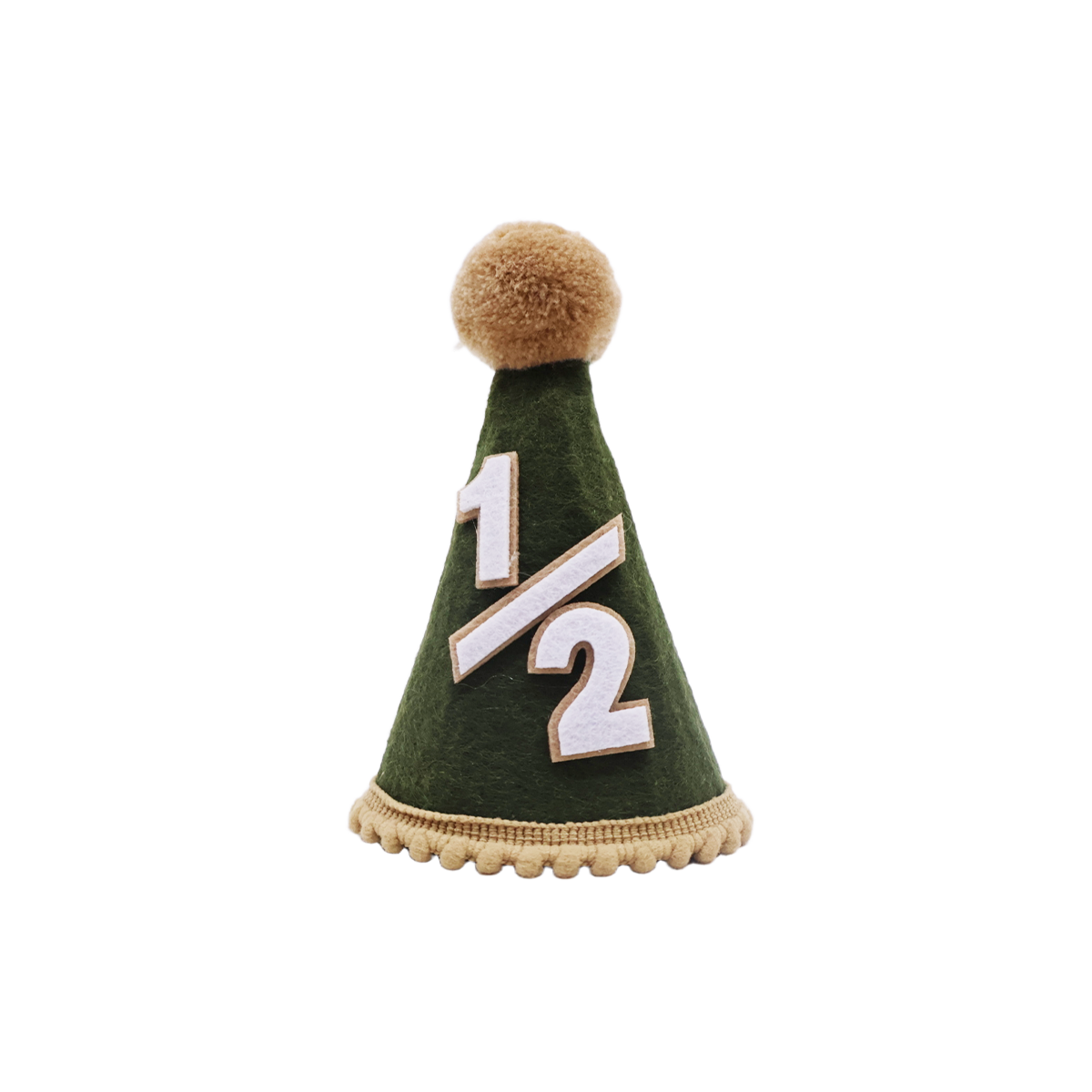 Baby Birthday Conical Hat Supplies Blue 1/2 Birthday Hat for Half Way ...