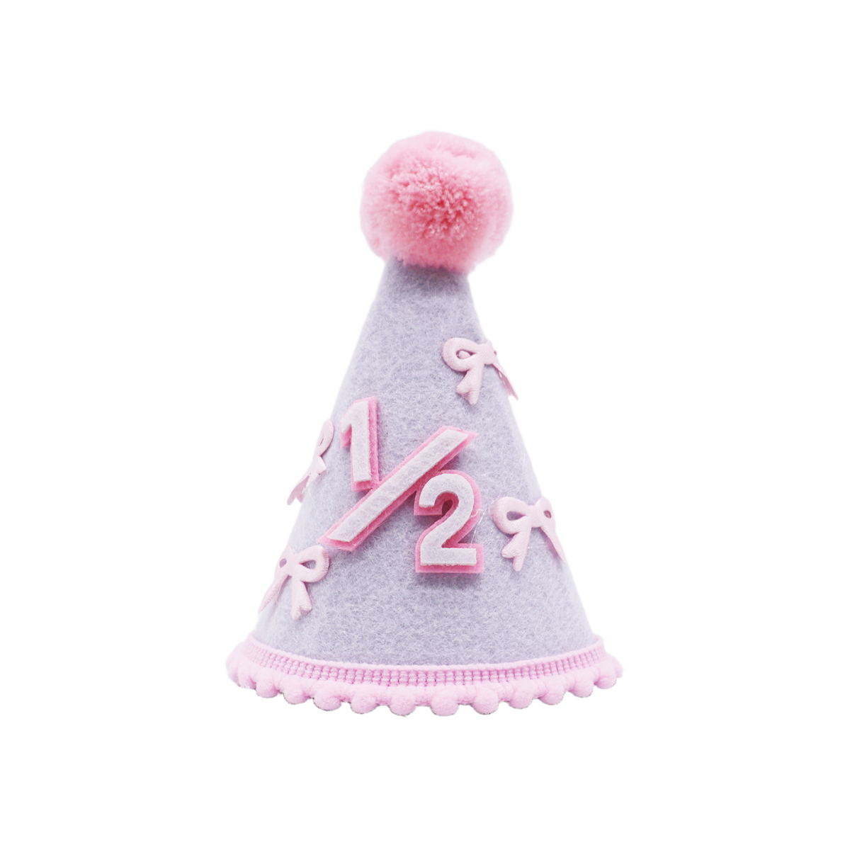 Baby Birthday Conical Hat Supplies Blue 1/2 Birthday Hat for Half Way ...