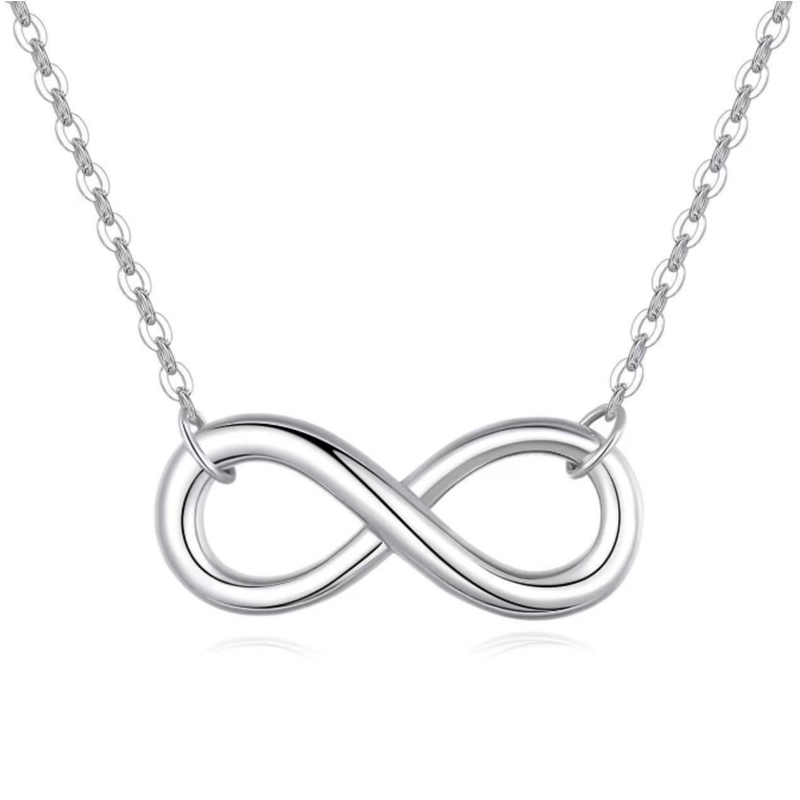 Modern Stainless Steel Clavicle Necklace, Infinity Symbol Pendant ...
