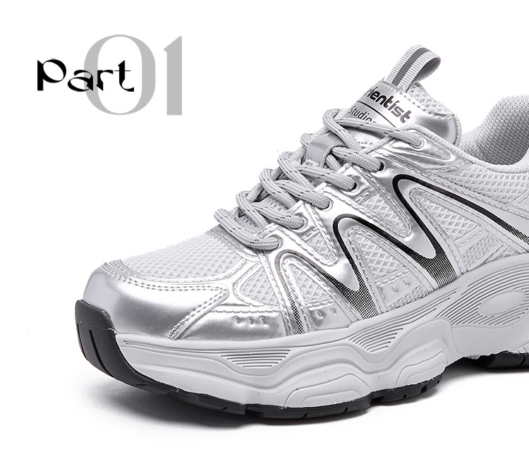 DUSTO Shoes for Women Sports Shoes 6cm Thick-Soled Heightening Anti ...