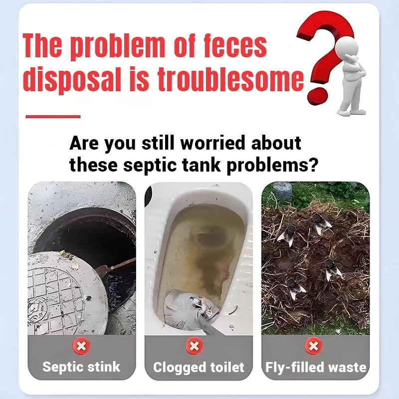 Liquefy feces Septic tank odor remover Septic tank cleaner 300ml Septic ...