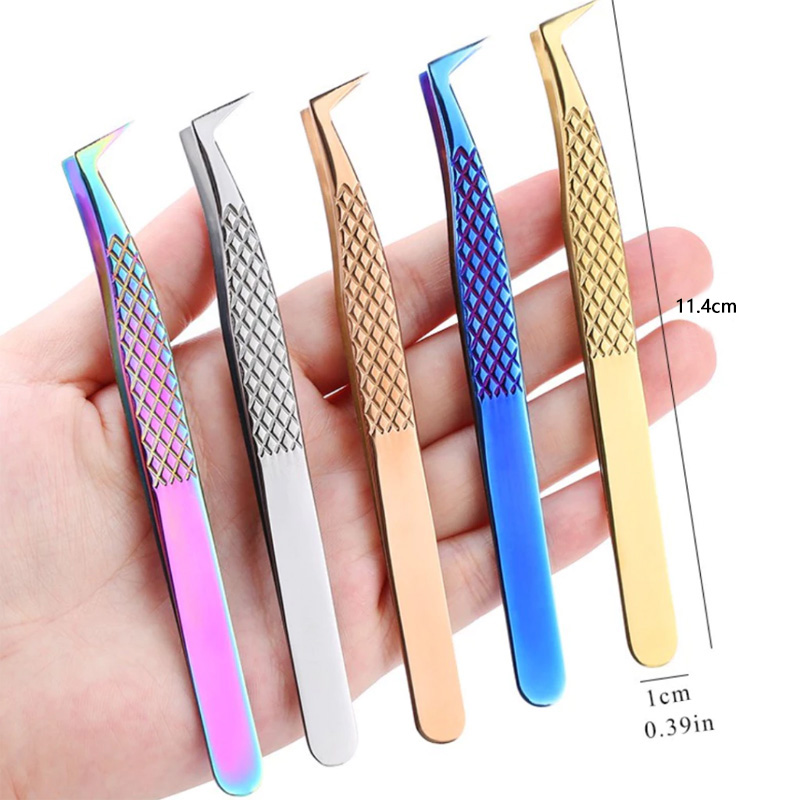 Precision Eyelash Tweezers, 7-Character Fish Pattern Eagle Beak , High ...