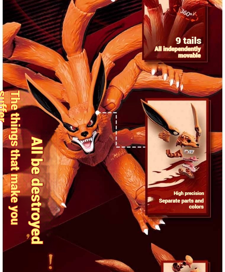 Bruco Nine Tails Building Block Man Naruto Legendary Edition Nine Tails ...