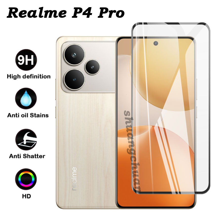 For Realme P4 Tempered Glass Screen Realme P4 pro Full screen coverage ...