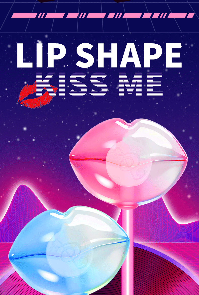 【SWOOT】Music Lollipop Kiss Me Lips Shape Bone Conduction Singing Candy ...
