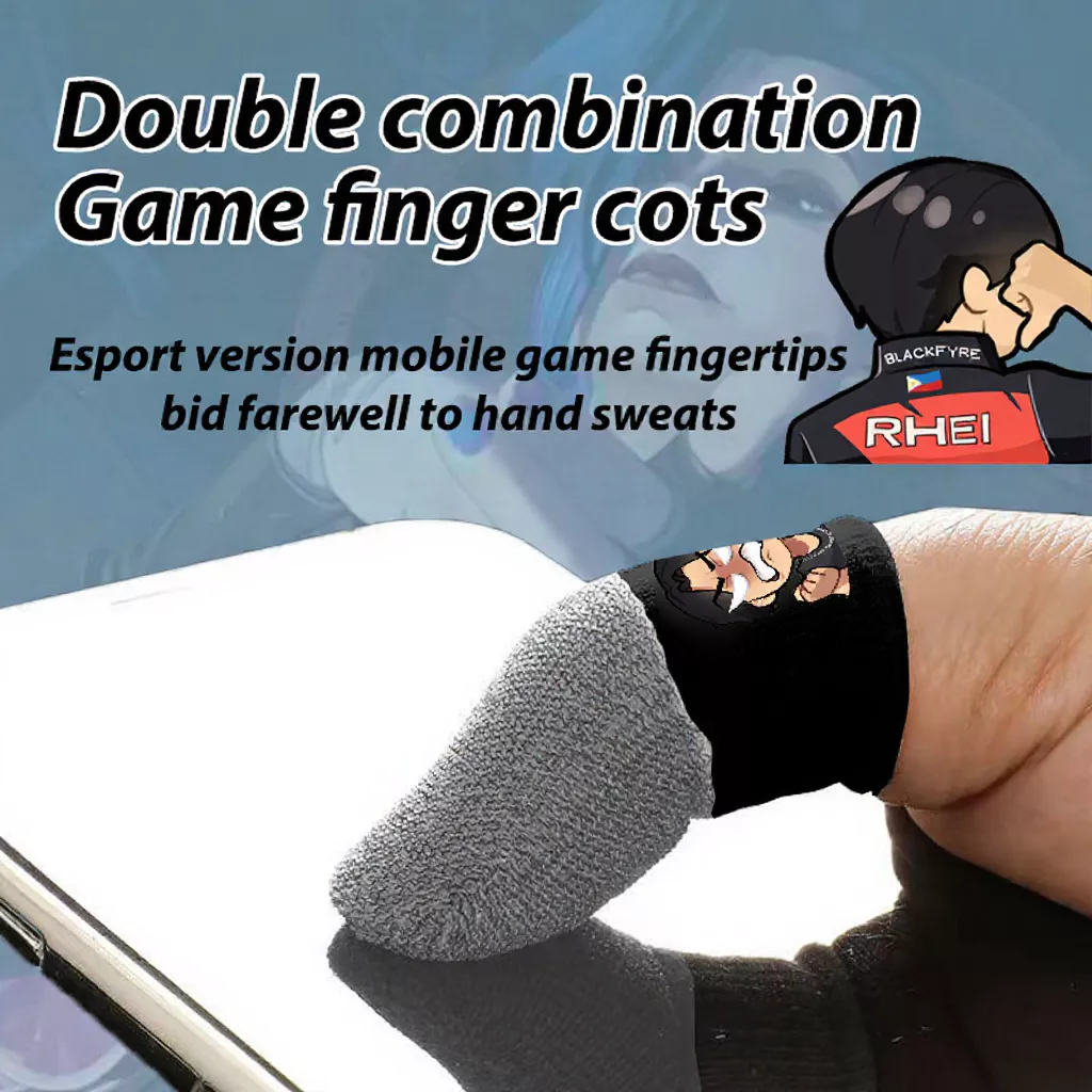 HY Rhei Custom Gaming Finger Sleeves Breathable Fingertips Sweatproof ...