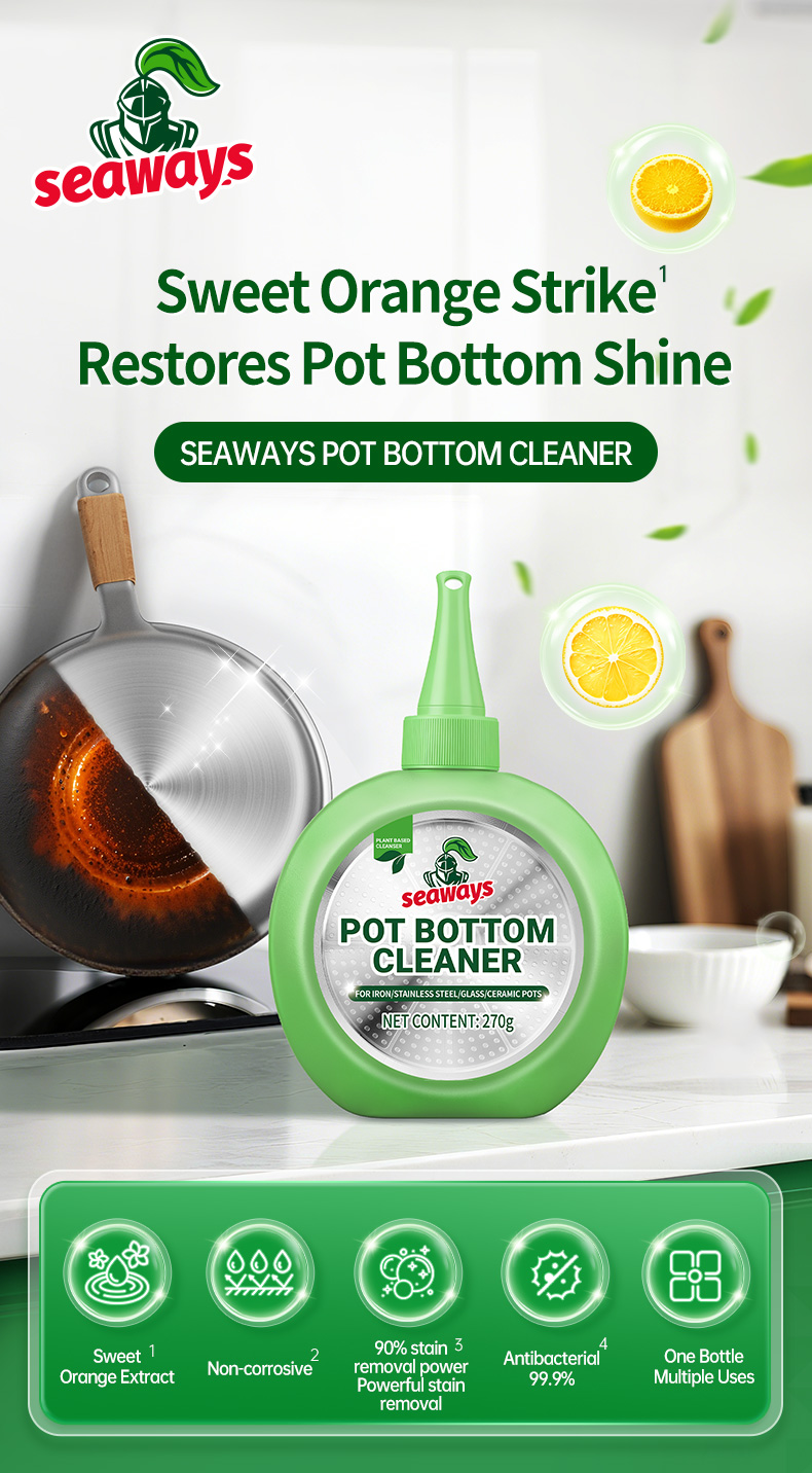 Seaways Pot Bottom Cleaner 270g Effectively Removes Pots Pans Stubborn ...
