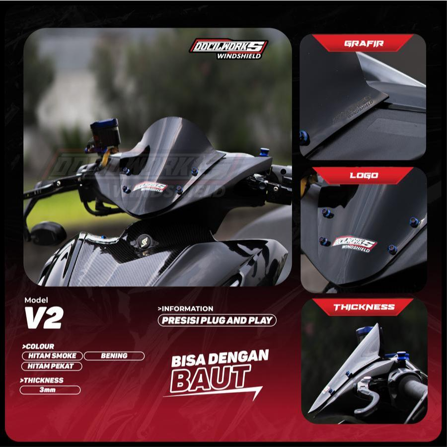 SECTBILL isor windshield NEW AEROX CONNECTED V2 | Shopee Philippines