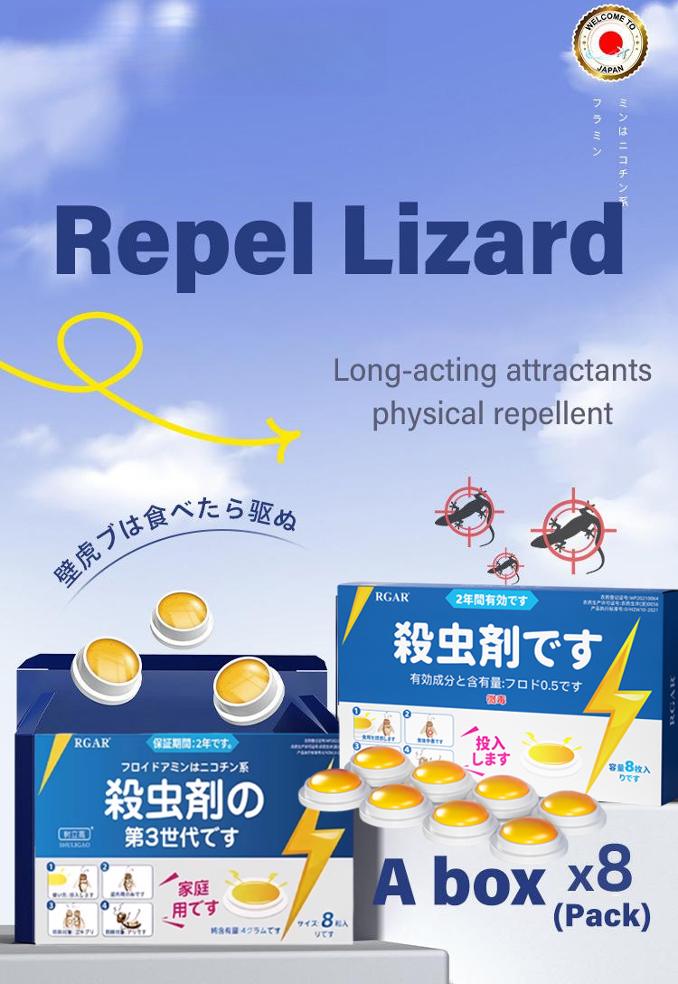 100% Kill Geckos Lizard Killer Lizard Repellent Lizard trap Bait that ...