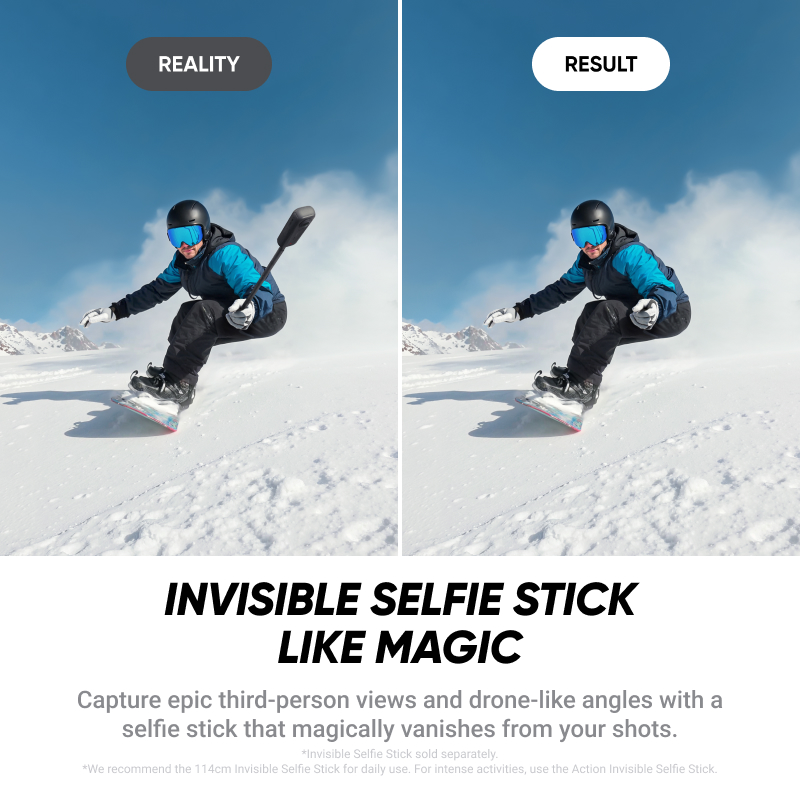 Insta360 X4 Air - Lightweight 165g 8K 360 Camera, Invisible Selfie ...
