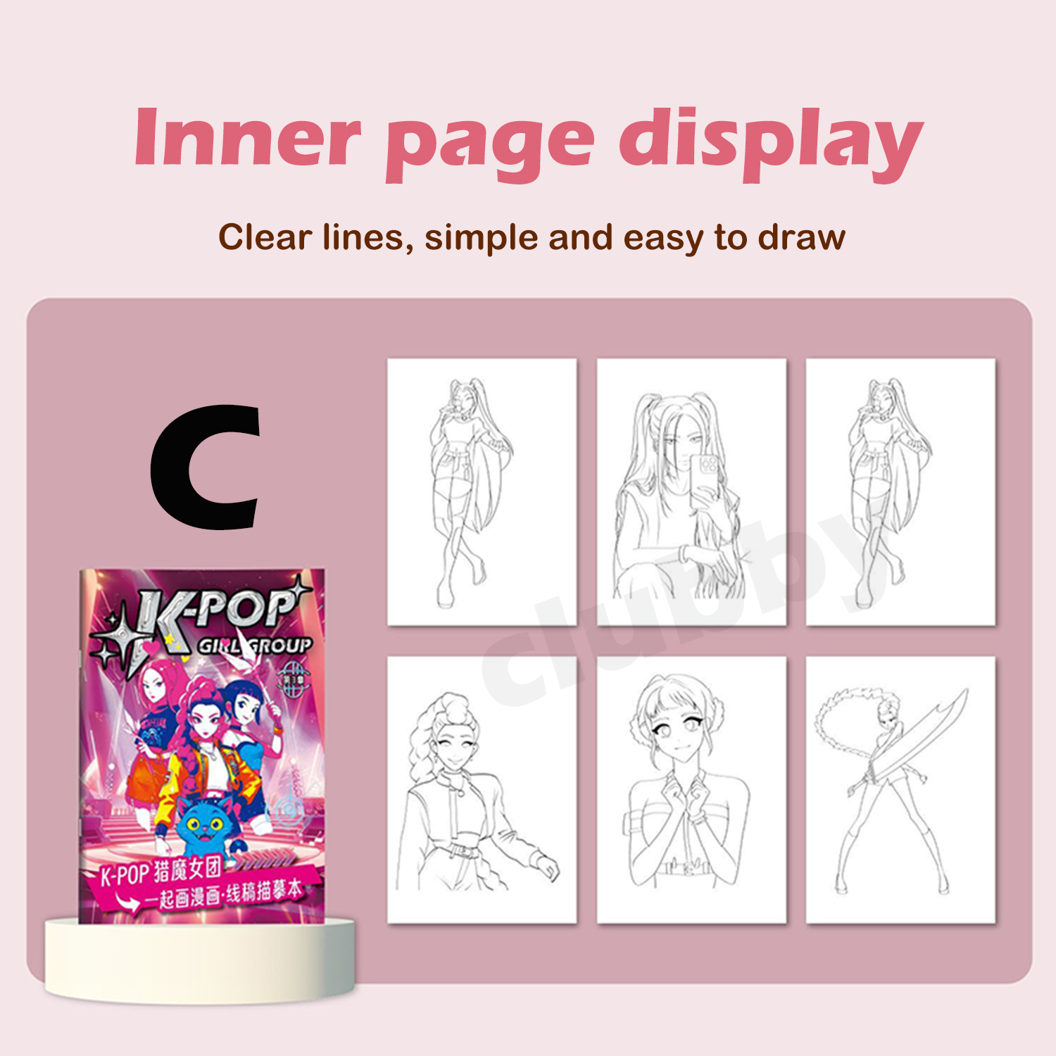 3 Kpop demon hunters coloring book Huntrix Rumi Zoey Mira drawing book ...