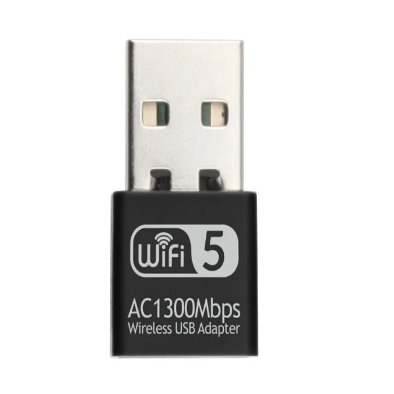 Wireless USB Network Card 1300Mbps Mini Dual Band AC1300 Wi-Fi 5 ...