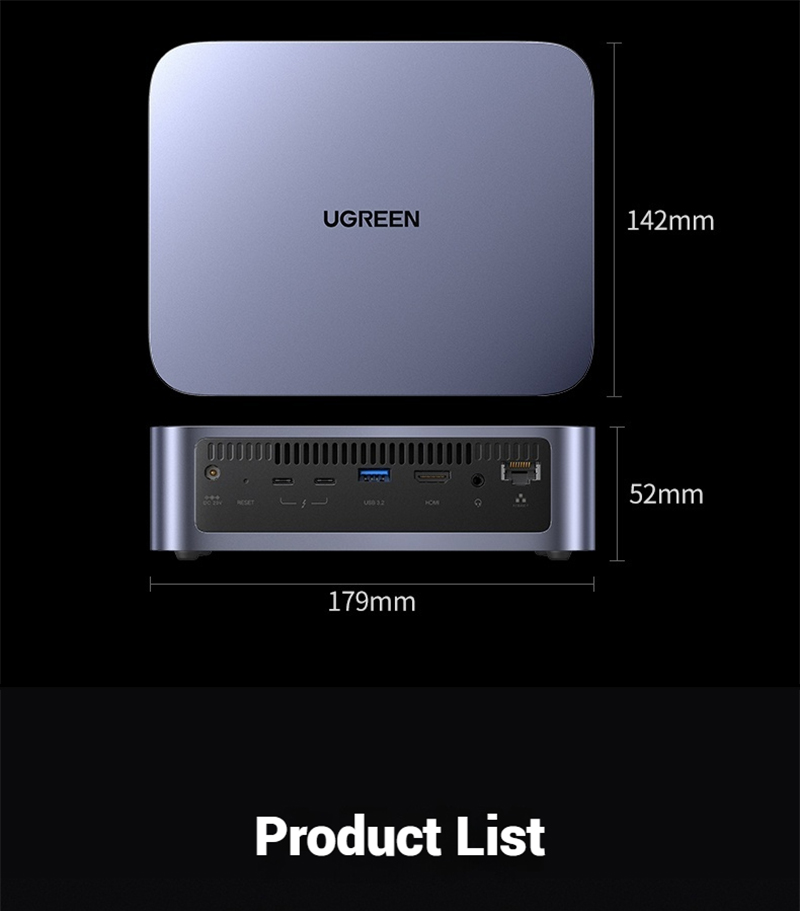 [UGREEN] NAS DXP480T Plus Thunderbolt Full Flash M.2 Four-Disk NAS Home ...
