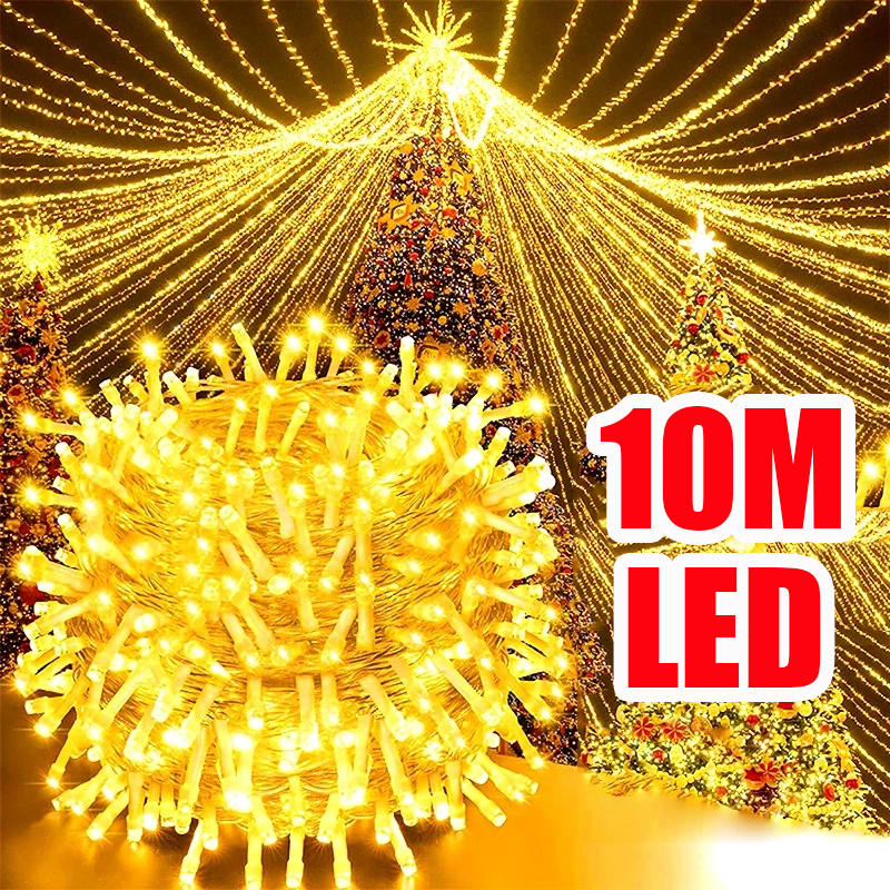String Lights with Waterproof Lamp for Indoor Outdoor Christmas ...