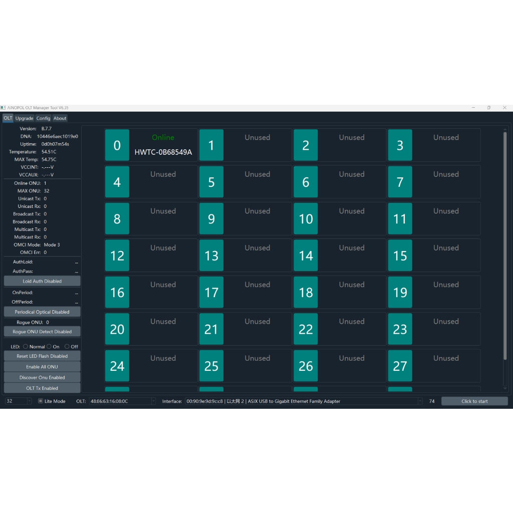 Mini Gpon Olt Stick Set For Pisowifi and PPOE client total of 32 onus ...