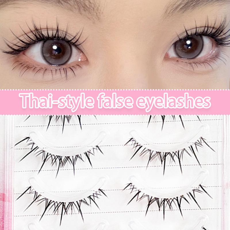 5 pairs of Thai-style false eyelashes - lightweight and soft, suitable ...