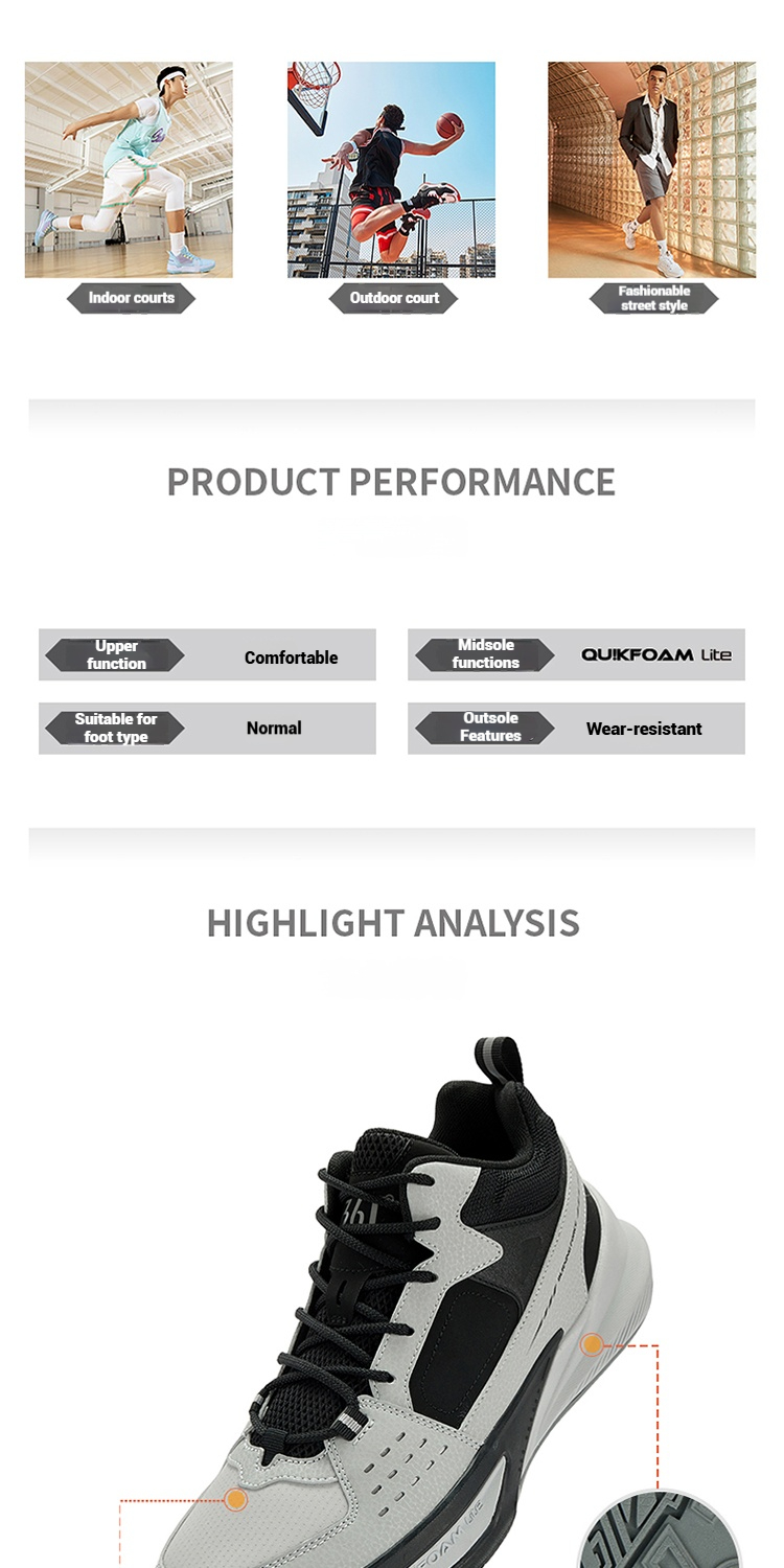 361 Degrees basketball shoes men's sports shoes winter suede leather ...