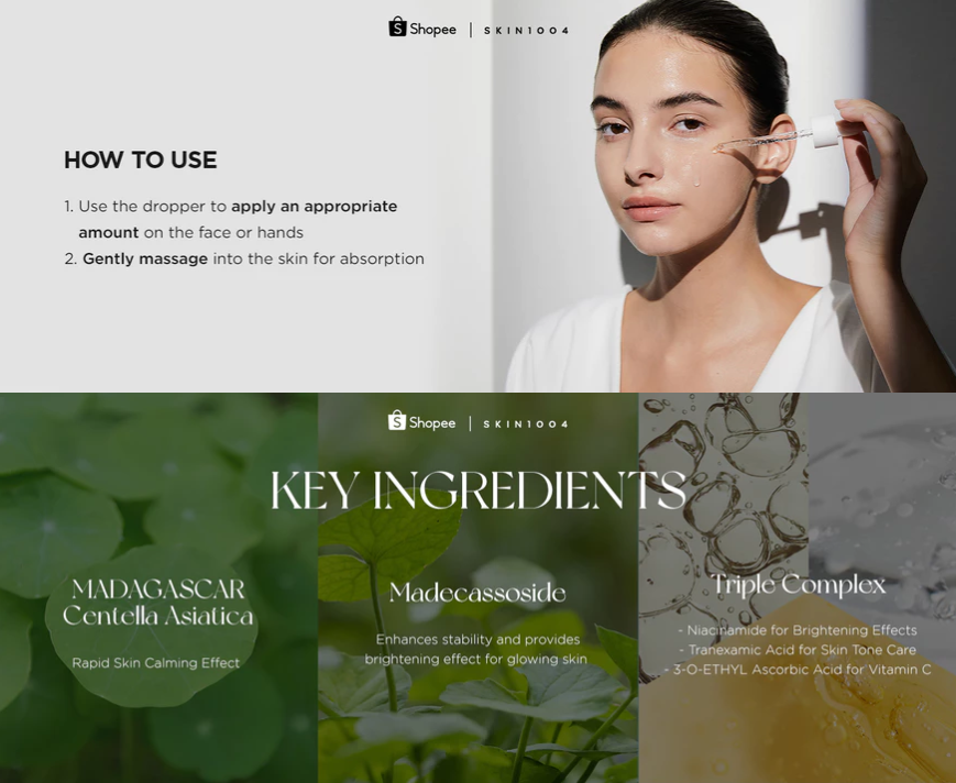 SKIN1004 Madagascar Centella Tone Brightening Capsule Ampoule Serum ...