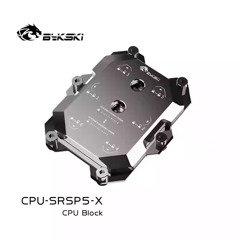 Bykski CPU-SRSP5-X AMD EPYC CPU Water Block for Server AI Computing ...