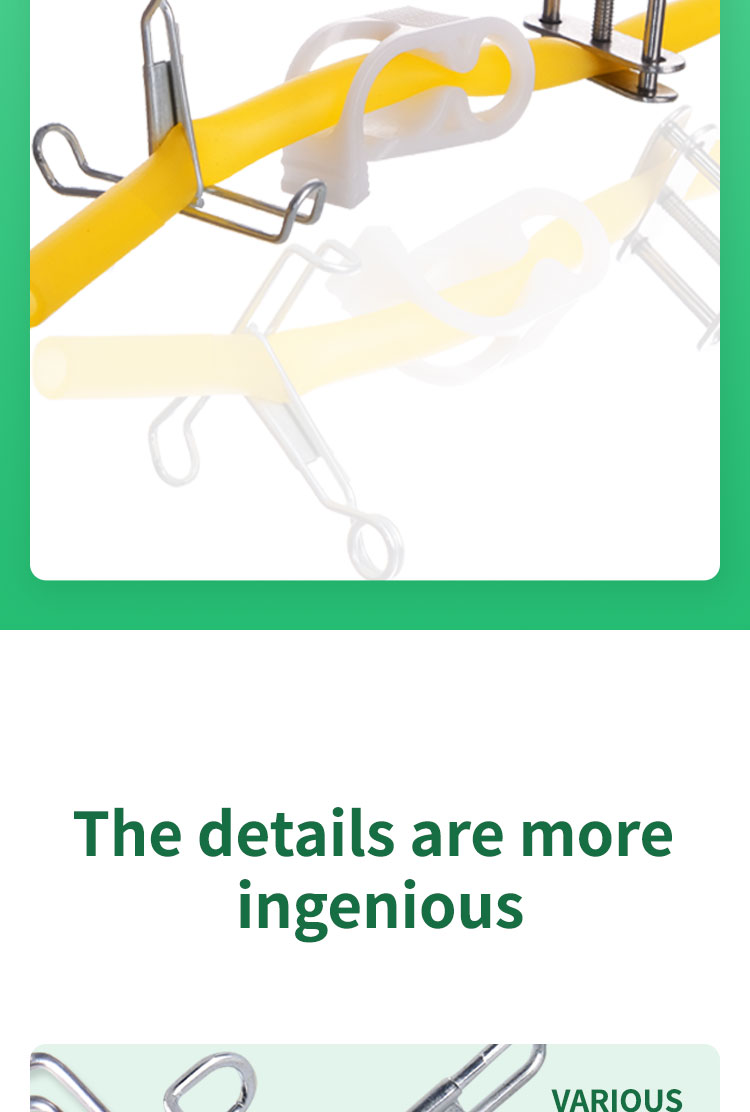 Stainless steel water stop clip, rotating galvanized material latex ...