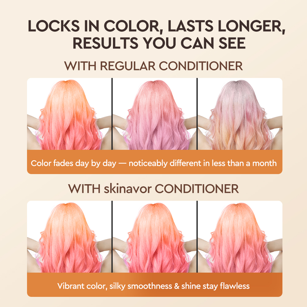 skinavor All-in-1 Vitamin C Shampoo + Anti-Frizz Conditioner Color ...