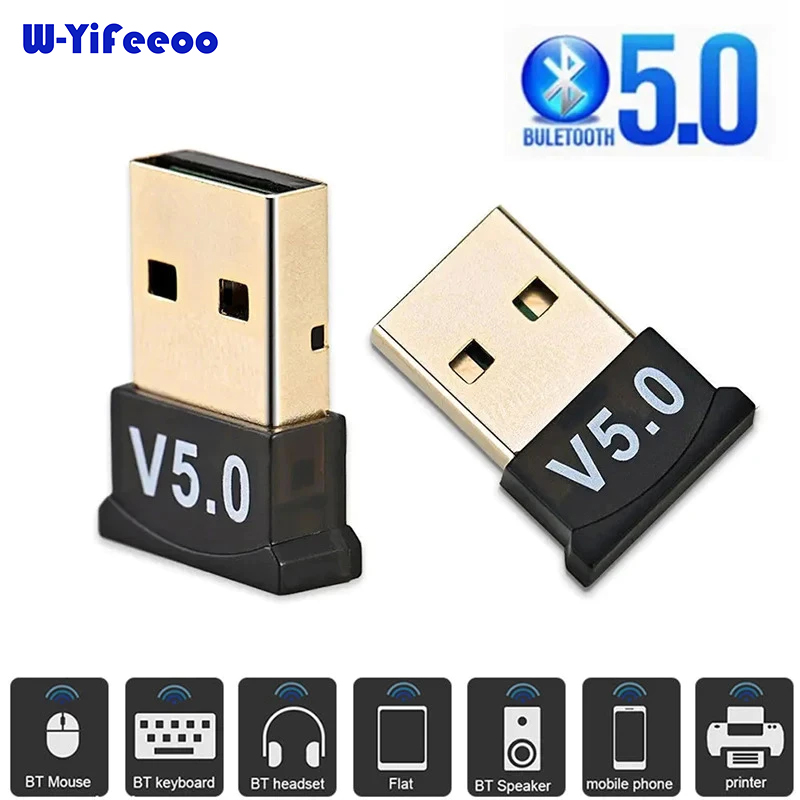 USB Bluetooth Adapter for PC V5.0 Mini Adapter Wireless Dongle for ...