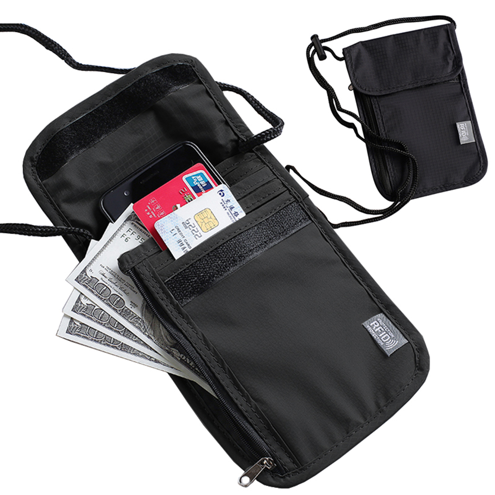 Close-fitting Halter Passport Bag Travel Abroad Ticket Big Mobile Phone ...