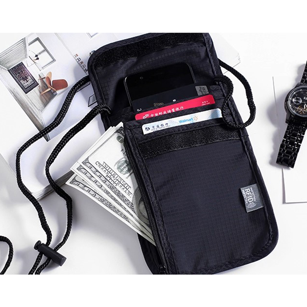 Close-fitting Halter Passport Bag Travel Abroad Ticket Big Mobile Phone ...