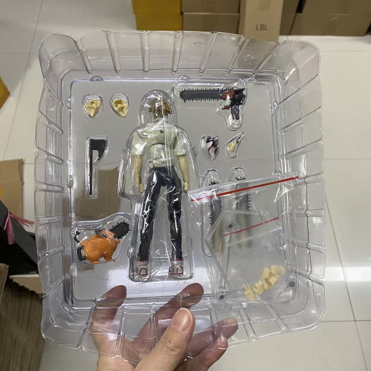 17CM Figma 586 Chainsaw Man Denji Katana Man BJD Articulated PVC Action ...