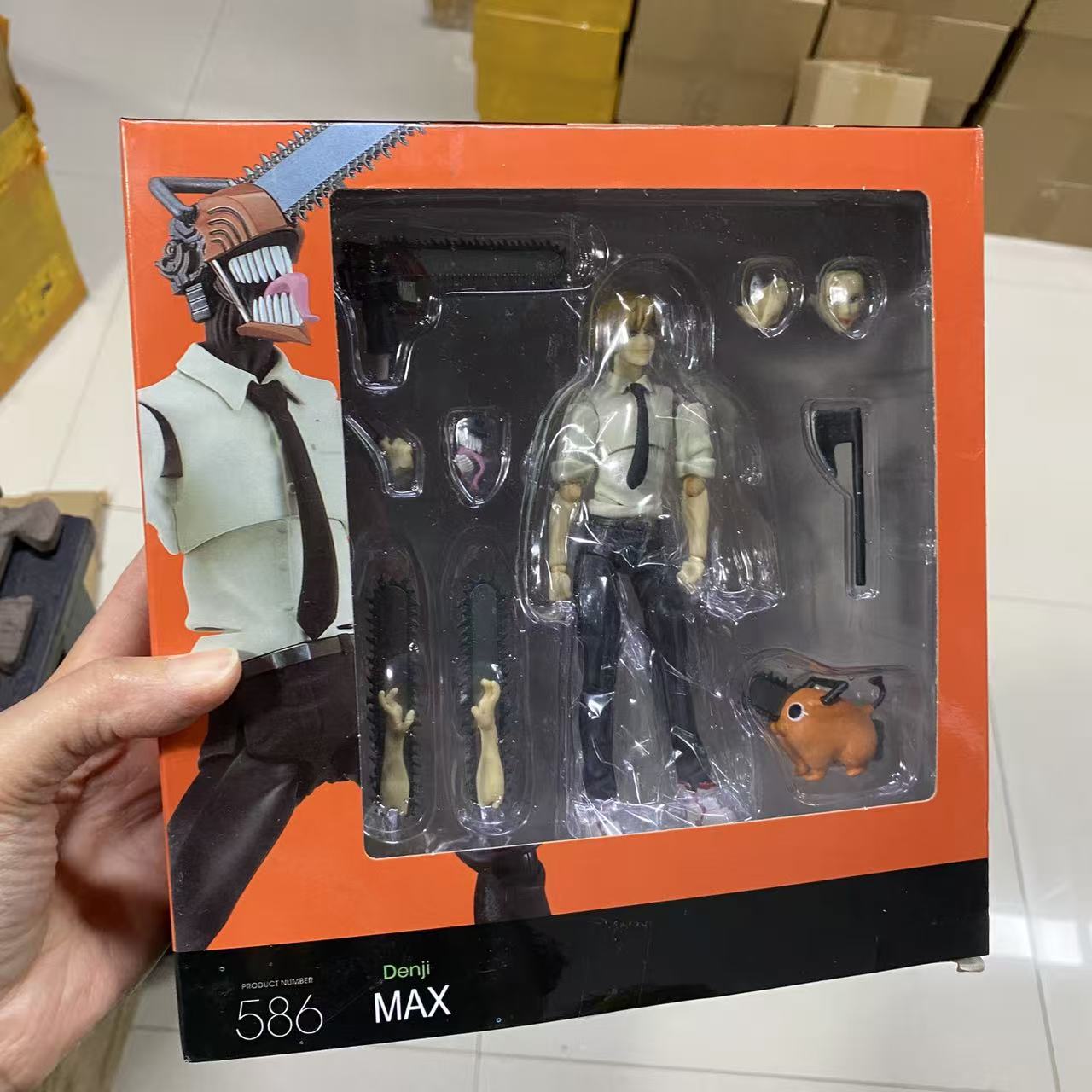 17CM Figma 586 Chainsaw Man Denji Katana Man BJD Articulated PVC Action ...