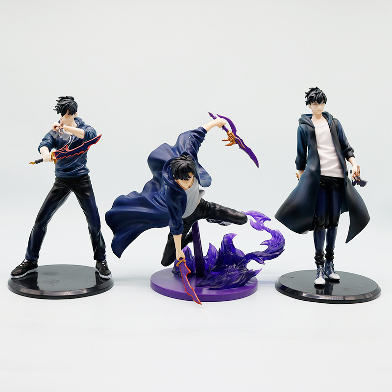 1Pcs 20cm Hot New Solo Leveling Anime Figure Battle Edition Sung Jin ...