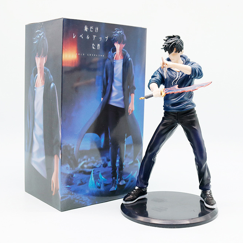 1Pcs 20cm Hot New Solo Leveling Anime Figure Battle Edition Sung Jin ...