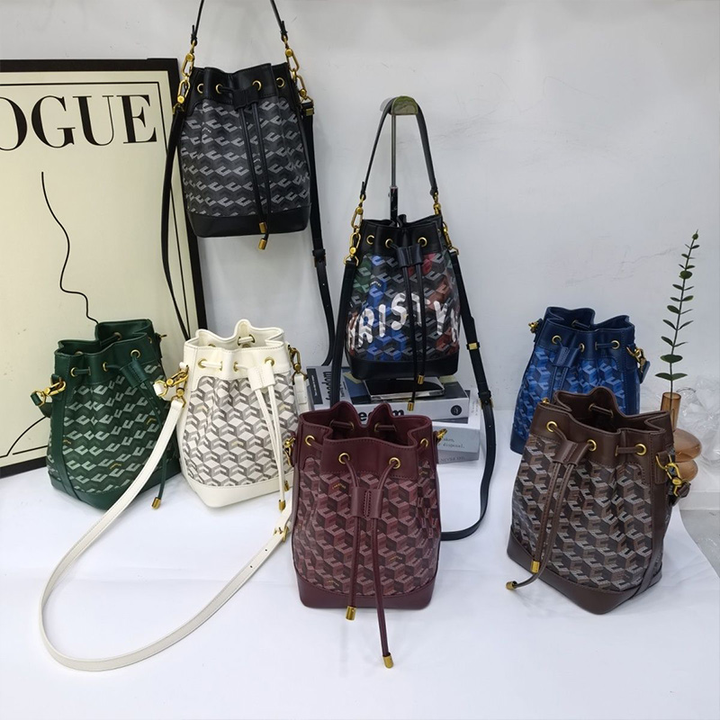 1:1 Christ-NG Bucket Bag 2025 New Printed Commuter All-match Shoulder ...