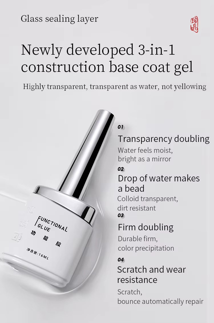 ANNIES Base+Construct+Paste Glue 16ml Nail Polish 3 in 1 Functional ...