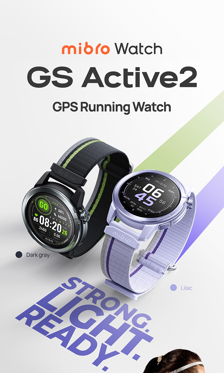 New Mibro GS Active 2 Padel & Running Smartwatch 1.32” AMOLED 5ATM ...