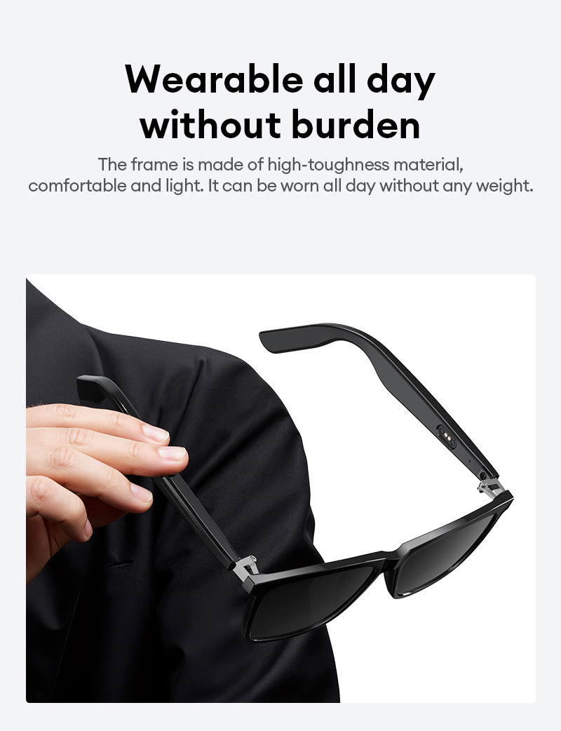 Lenovo GS100 Smart Glasses and Audio Sunglasses with Open Ear Audio and ...