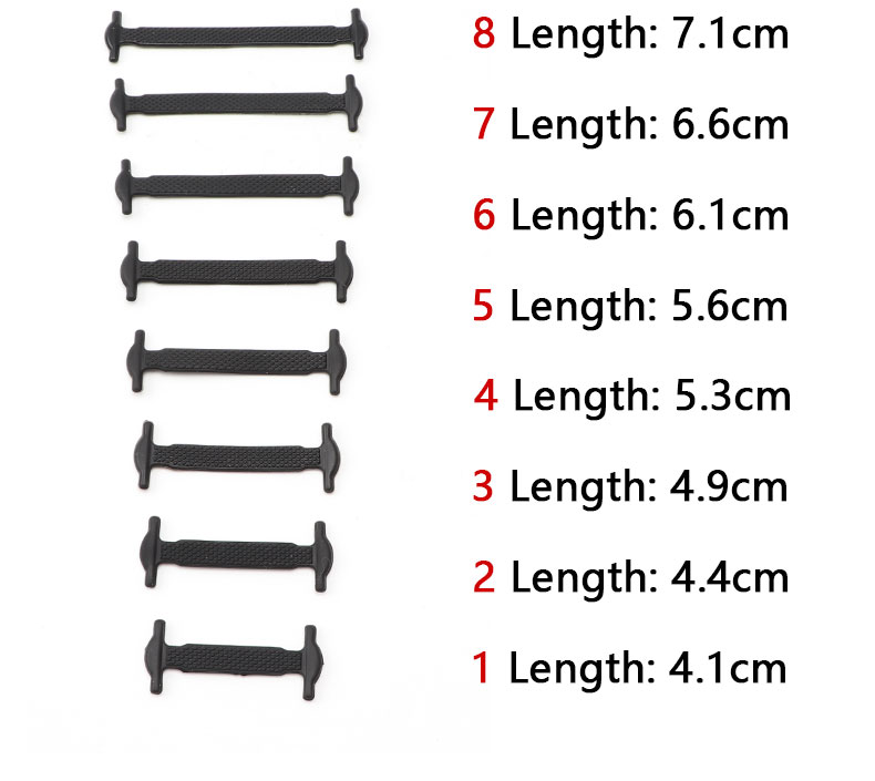 Elastic Shoelaces Silicone Shoe Laces Without Ties Child Adult Rubber ...