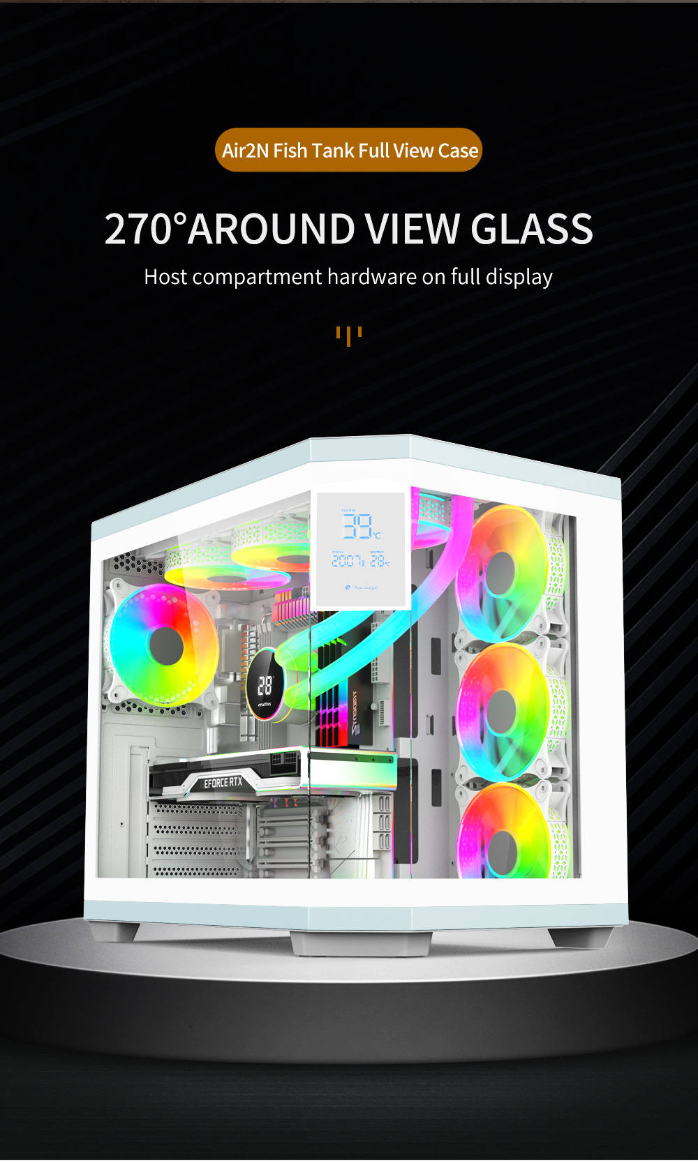Acer Air 2N Full View Panoramic Pro PC Case With Screen Tempered Glass ...