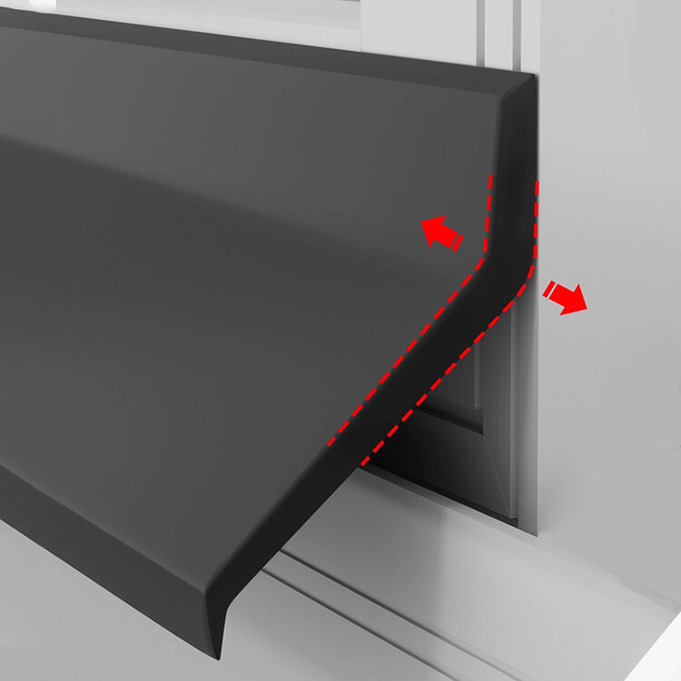 Window water blocking bar home window rain Flashing board aluminum ...
