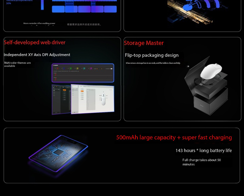 Incott G23 V2 mouse micro-switch hot-swaddable gaming mouse ...