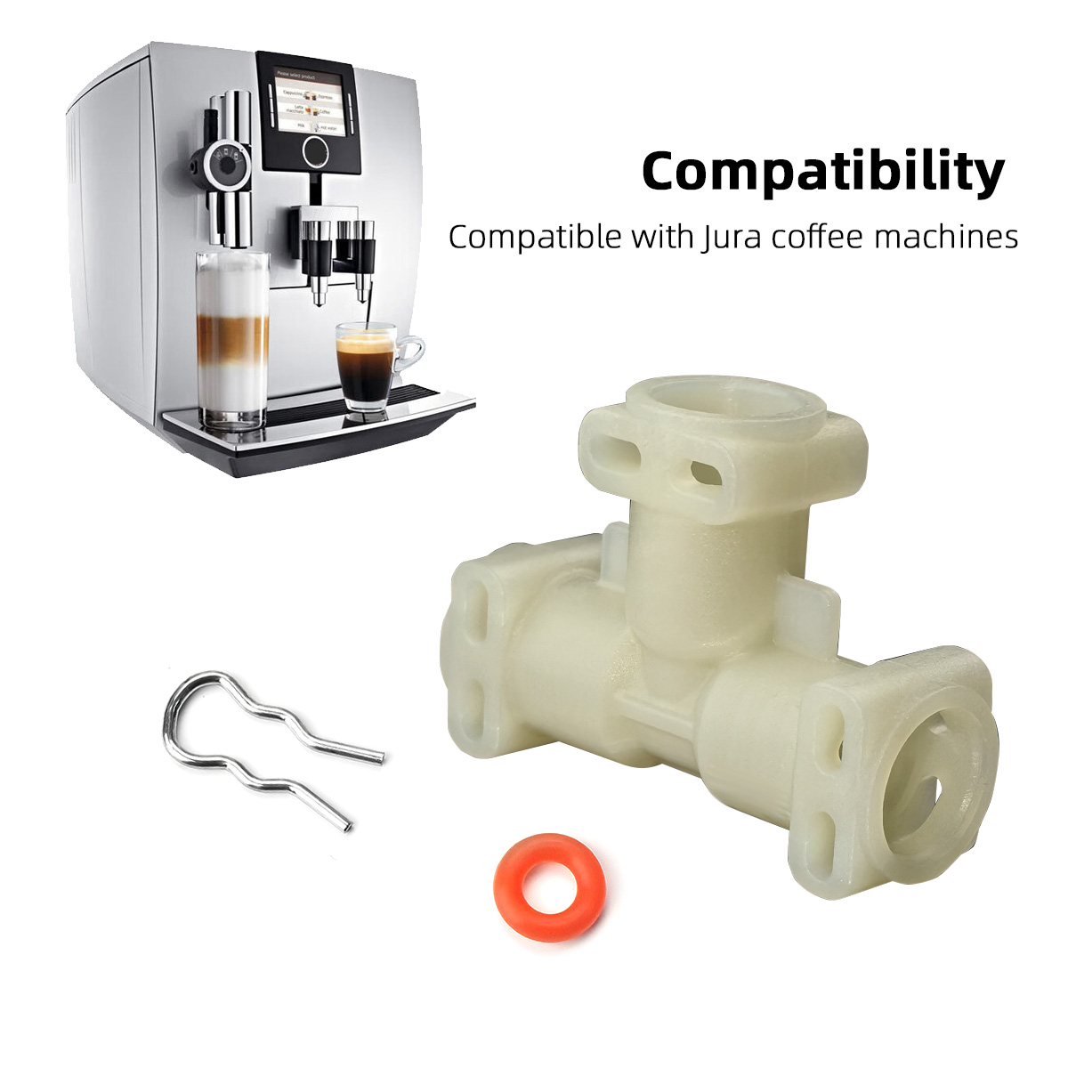 3-Way T-Hose Connector Fluid Connector Compatible With Jura Coffee ...